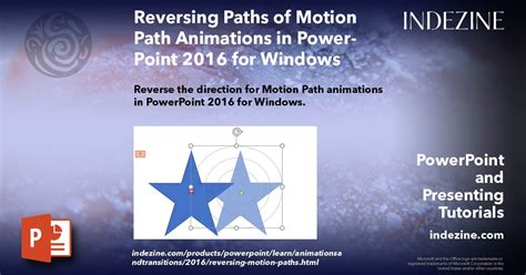 Reversing Paths Of Motion Path Animations In Powerpoint 2016 For Windows