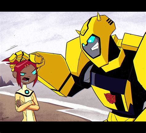 Transformers Animated Bumblebee And Sari