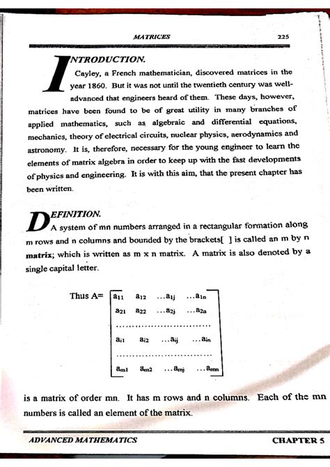 Matrices Advanced Math Chemical Engineering Studocu