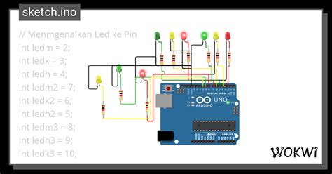 Lampu Lintas Davina Bn 11 Wokwi Esp32 Stm32 Arduino Simulator