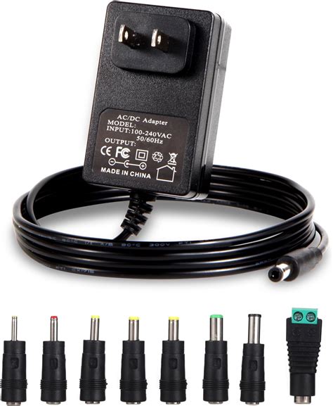 Tonton 9v 1a 5ft15m Ac Dc 100v 240v Power Supply Adapter