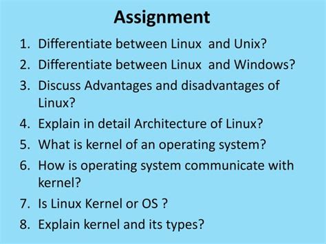 Architecture Of Linux Ppt