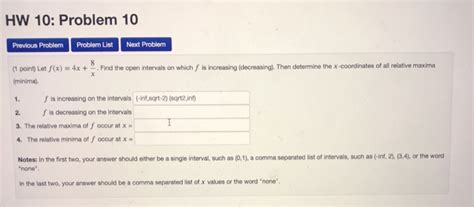 solved hw 10 problem 10 previous problem problem list next