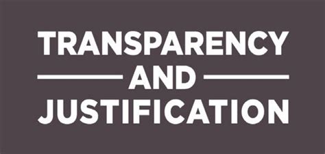 Transparency And Justification Exclusively Contents Inc