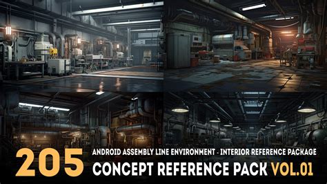 Artstation 205 Arts Android Assembly Line Environment Interior