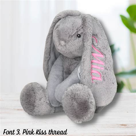 Personalised Frankie Bunny Large Grey Bunny And Co Australia