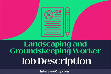 Landscaping And Groundskeeping Worker Job Description Updated For 2025