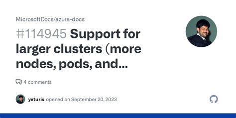 Support For Larger Clusters More Nodes Pods And Services Update The Sentence · Issue