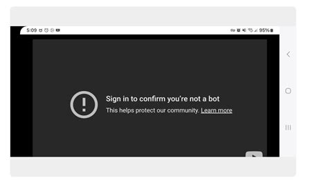 Android Sign In To Confirm You Are Not A Bot On React Native Youtube