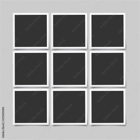 Set Of Square Vector Photo Frames Set Of Square And Rectangular Vector Photo Frames Vertical
