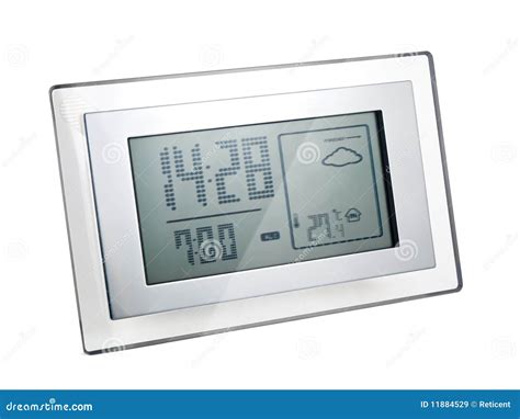 Digital Lcd Clock Stock Image Image Of Screen Time