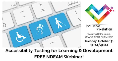 Recap Webinar On Accessibility Testing For Learning And Development Inclusive Pixelation