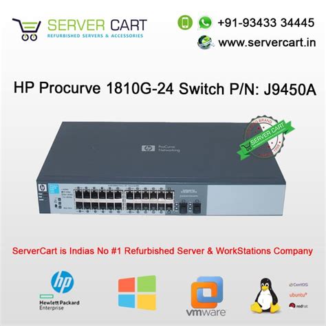 Hp Procurve 1810g 24 Port Switch P N J9450a Servercart