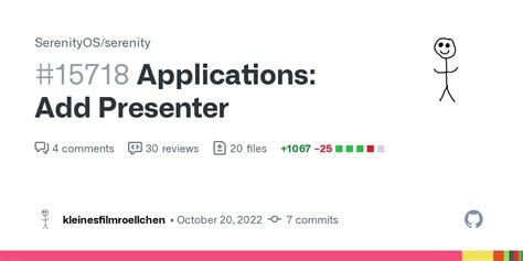 applications add presenter by kleinesfilmroellchen · pull request