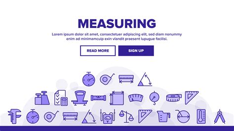 Measuring Equipment Landing Header Vector 10152117 Vector Art At Vecteezy