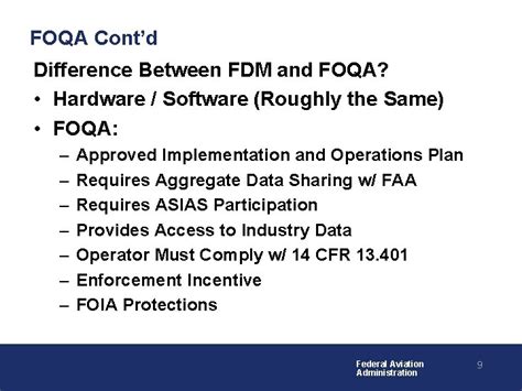 Flight Operational Quality Assurance Foqa Aviation Safety Action