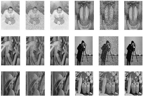 Performances Of Proposed Algorithm For Various Image Corrupted By Mixed