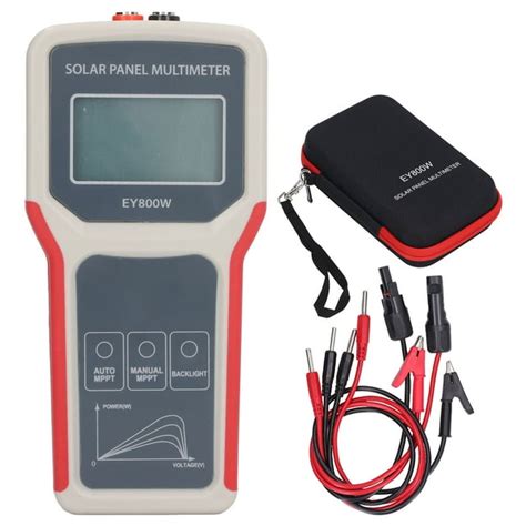 solar panel mppt tester hd lcd display automatic manual testing photovoltaic panel multimeter