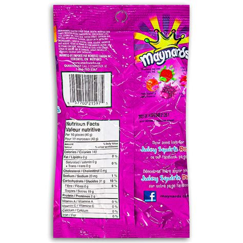 Maynards Juicy Squirts Berry 170g Canadian Candy Candy Funhouse Ca