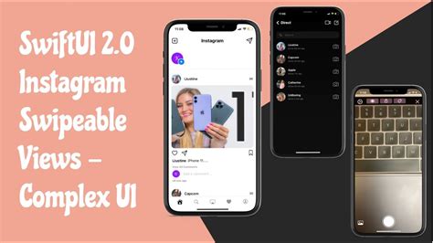 Swiftui 20 Swipeable Instagram View Layout Story 👈 Feed 👉 Dm Complex Ui Swiftui Tutorials
