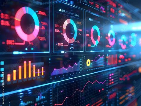 Sleek Digital Data Infographic Dashboard With Advanced Finance And