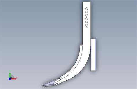 深松铲 CATIA 模型图纸下载 懒石网