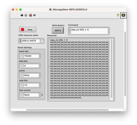 Micropythonとlabviewでパルスモーターを駆動（ステップ毎にアナログ入力）with ラズパイpico2 Ni Community