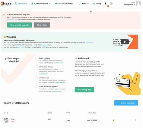 Pay For Sgtm Hosting Stape