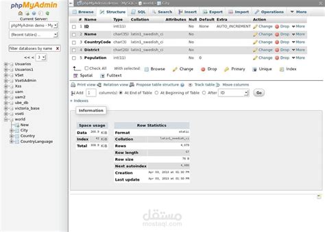 إنشاء قاعده بيانات باستخدام Sql Server و Phpmyadmin مستقل