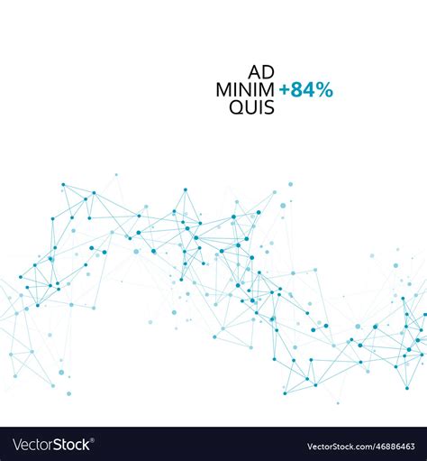 Abstract Connecting Dots And Lines Node Digital Vector Image