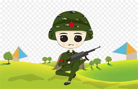 卡通童兵军训png图片素材下载 图片编号yaboavjq 免抠素材网