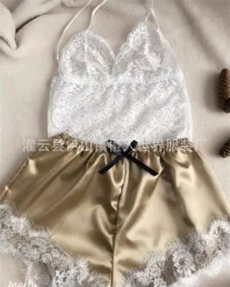 Женские пижамы сексуальная одежда для сна Нижнее белье Pijama Mujer шелковые пижамы кружевные