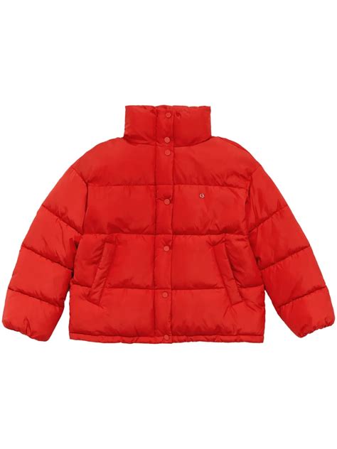 Bimba Y Lola Logo Plaque Jacket Red Farfetch