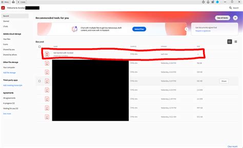 Solved Re Cant Get Rid Of Get Started With Acrobatpdf Adobe