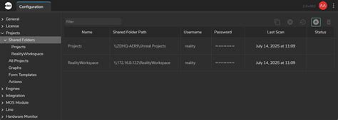 project configuration zero density documentation