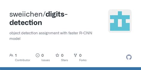 github sweiichen digits detection object detection assignment with
