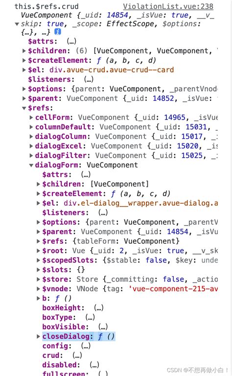 使用vuejs的ref属性关闭弹窗 Csdn博客