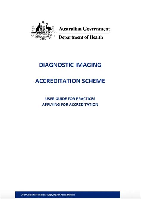 Diagnostic Imaging Accreditation Scheme User Guide For Practices