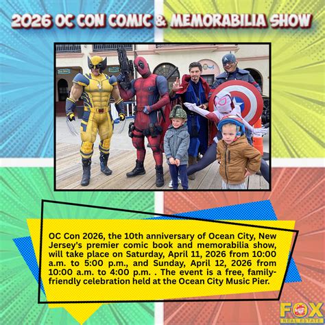 2026 Oc Con Comic And Memorabilia Show Fox Real Estate