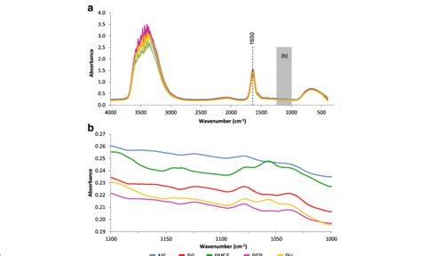Average Ft Ir Absorption Spectra Of Serum In The Regions Of A
