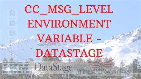 Ccmsglevel Environment Variable For Connector Log Handling In Datastage Wings Of Technology