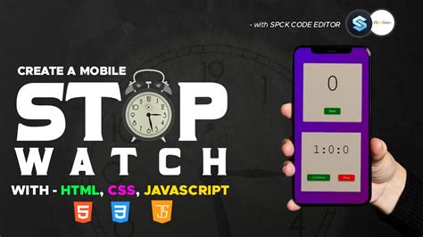 How To Build A Stop Watch Using Spck Code Editor 2023 Youtube