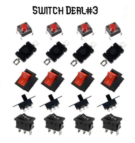 Electronic Circuit Combo Mini Switch Micro Switch Slide Push And Rocker Switch Button For