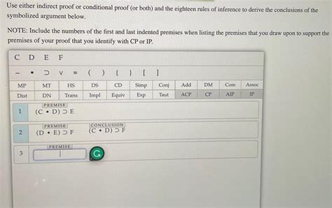 Use Either Indirect Proof Or Conditional Proof Or Chegg Com