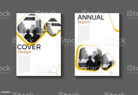 레이아웃 노란색 추상적인 배경 현대 표지 디자인 현대 책 커버 책자 표지 템플릿 연례 보고서 잡지와 전단지 벡터 A4 0명에 대한 스톡 벡터 아트 및 기타 이미지 Istock