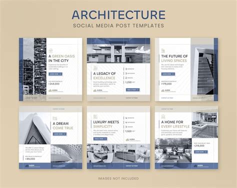 Premium Psd Construction And Architecture Social Media Post Templates For Facebook And Instagram