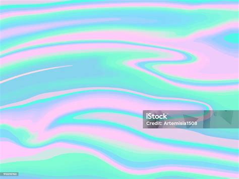 파스텔 네온 컬러에 홀로그램 추상적인 배경입니다 벡터 일러스트 포스터 안내 책자 초대장 커버 책 카탈로그에 대 한 0명에 대한 스톡 벡터 아트 및 기타 이미지 Istock