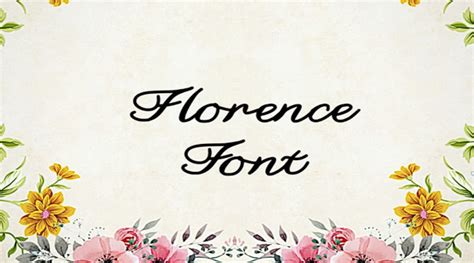 Florence Font Free Fonts Vault