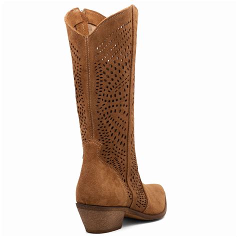 Br Zowe Kowbojki Na Niskim Obcasie Kamp Pracownia Obuwnicza