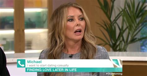 This Morning Today Carol Vorderman S Sex Confession Divides Fans